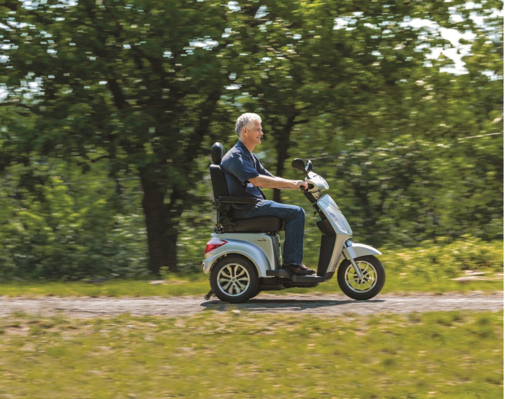 Pride Mobility Raptor Heavy Duty Scooter -Silver